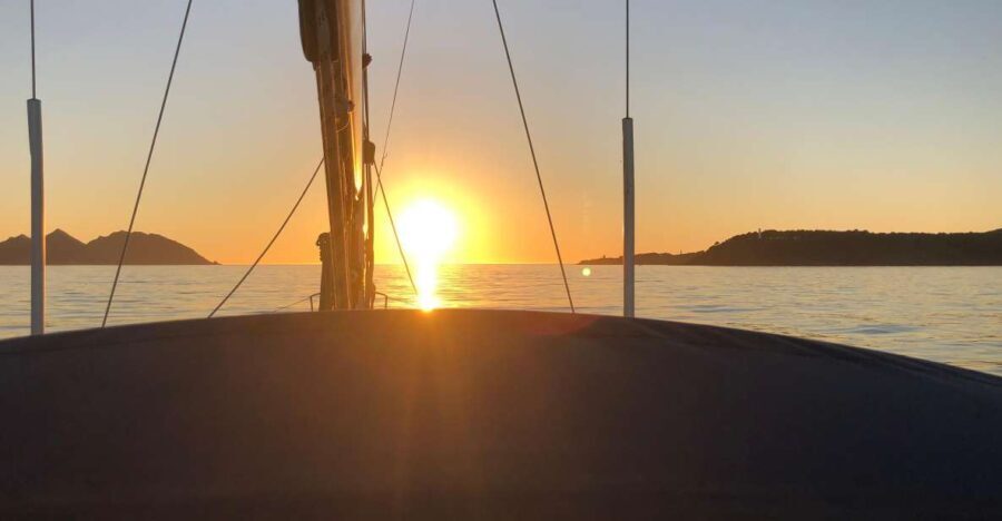 Sunset on a luxury sailing yacht - Lagos - Algarve