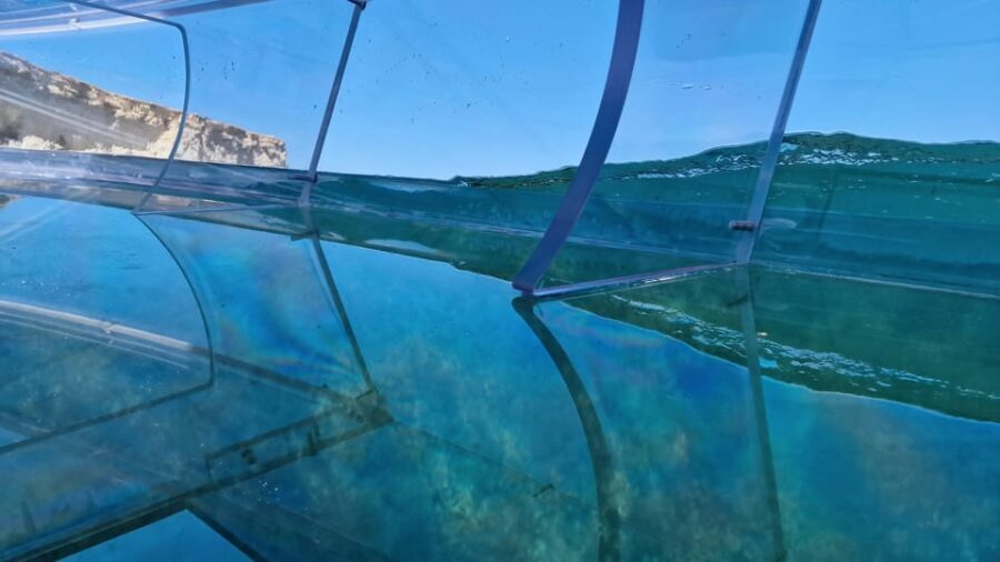 Syracuse: Coast and Sea Caves Full Transparent Boat Tour