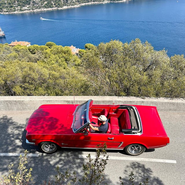 Tourist tour on French Riviera in a Ford Mustang convertible - What to Expect on the Tour