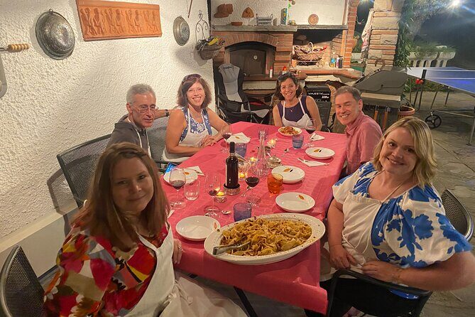 Typical Tuscan family dinner in a Villa near Cortona