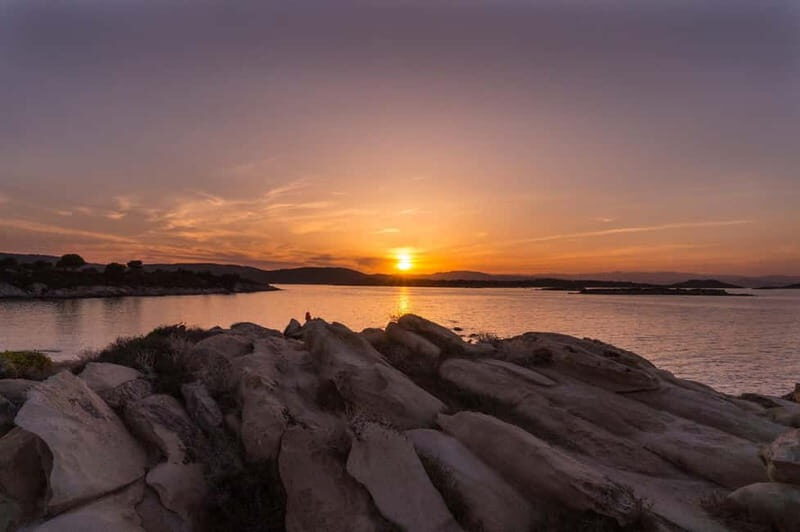 Vourvourou: Sunset Cruise to Diaporos Island & Blue Lagoon