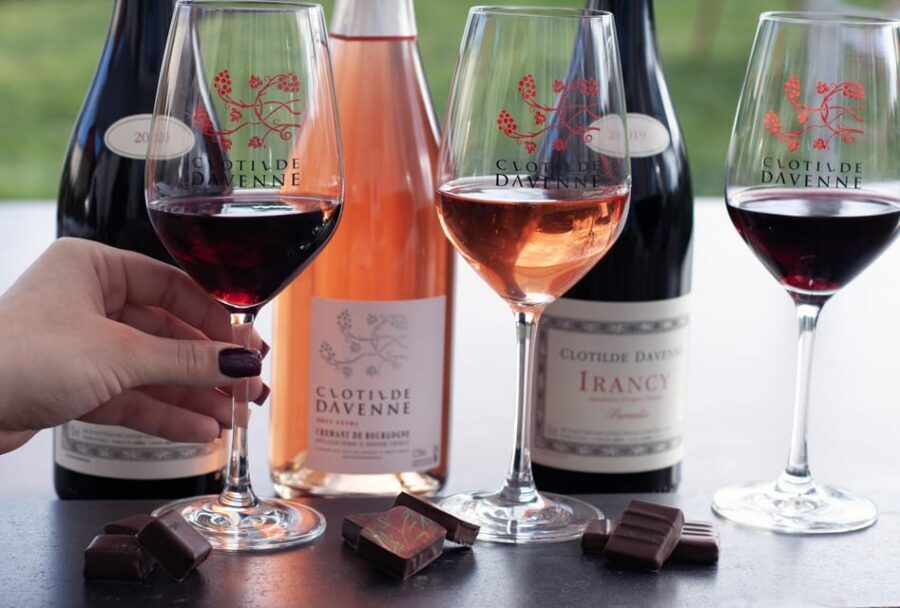 Wine and chocolat tasting at Chablis.