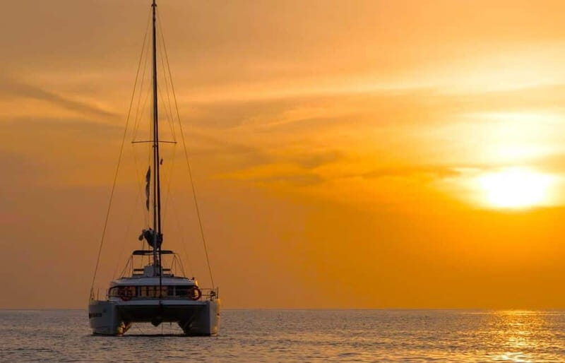 Ayia Napa: Sunset Catamaran Cruise with Snacks & Drinks