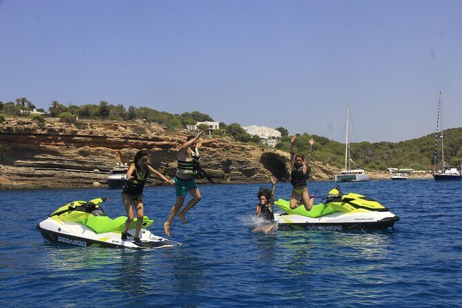 Excursion to Cala Salada by Jet Ski From San Antonio