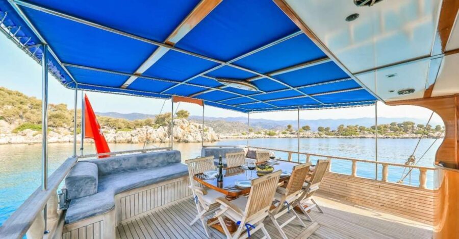 From Demre: Shared Full-Day Boat Trip with Swim Stops