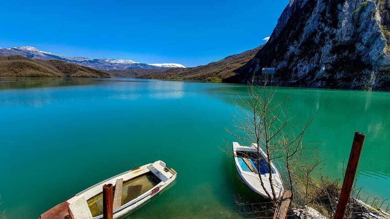 From Durres: Sunset Tour Bovilla Lake & Gamti Mountain