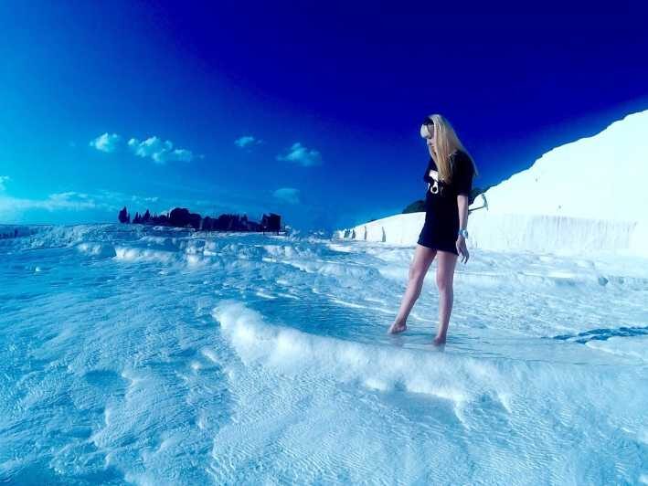 From Icmeler: Day Trip to Pamukkale W/ Breakfast and Lunch
