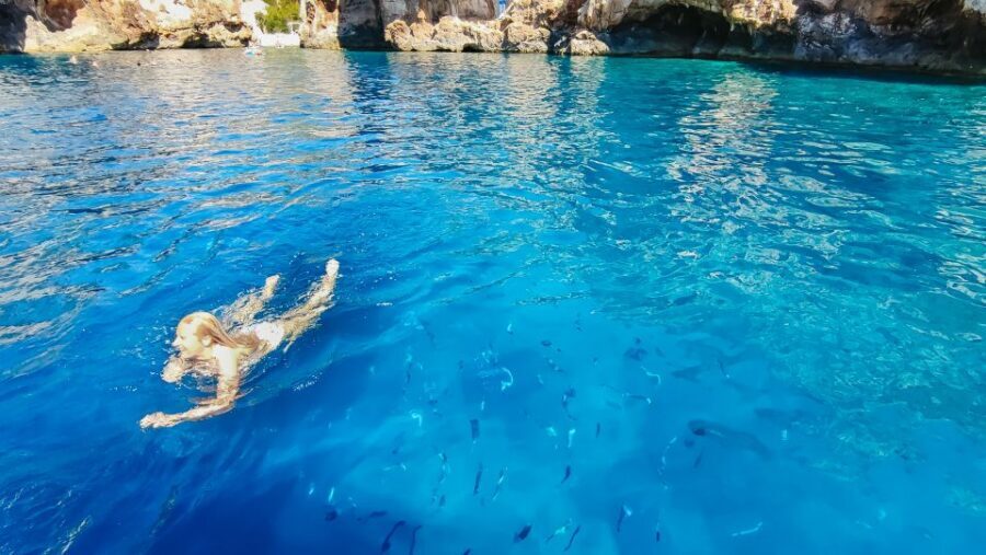 From Split: Blue Cave & 5 Islands with Vis & Hvar Boat Tour
