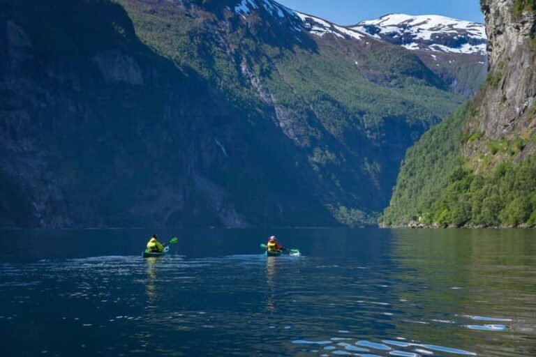 Geiranger: Kayak Tour with Waterfall Views - What the Tour Looks Like: Step by Step