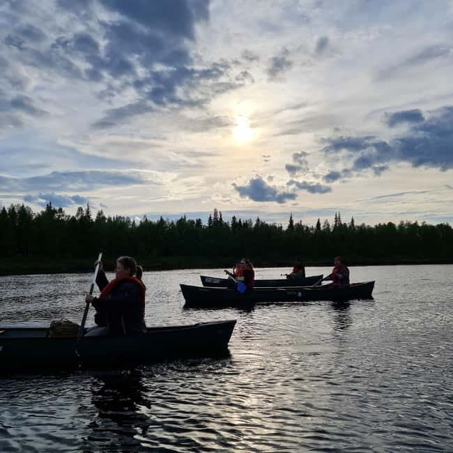 Levi: Northern Lights Canoe Tour