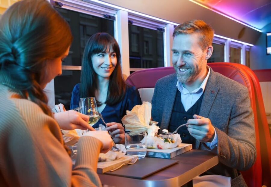 Luxembourg: Gourmet Food Dinner in a Vintage Bus