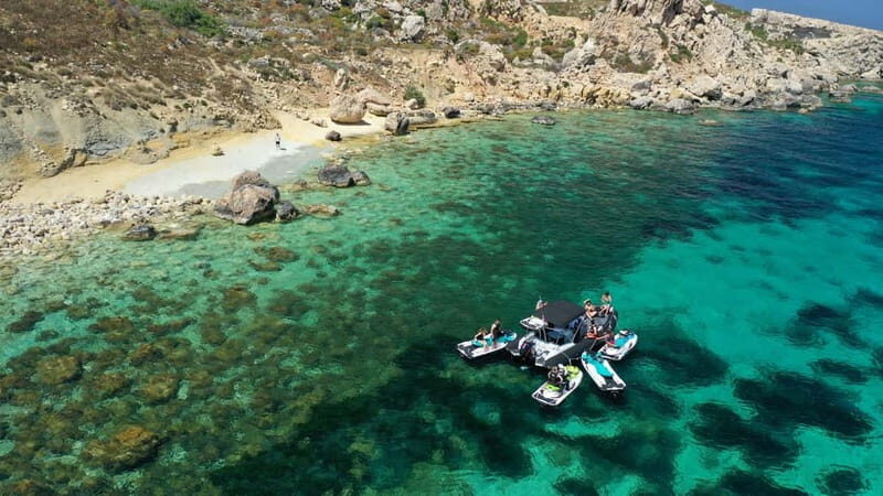 Mellieha: Comino and Blue Lagoon Jet Ski Safari Tour at 3 PM