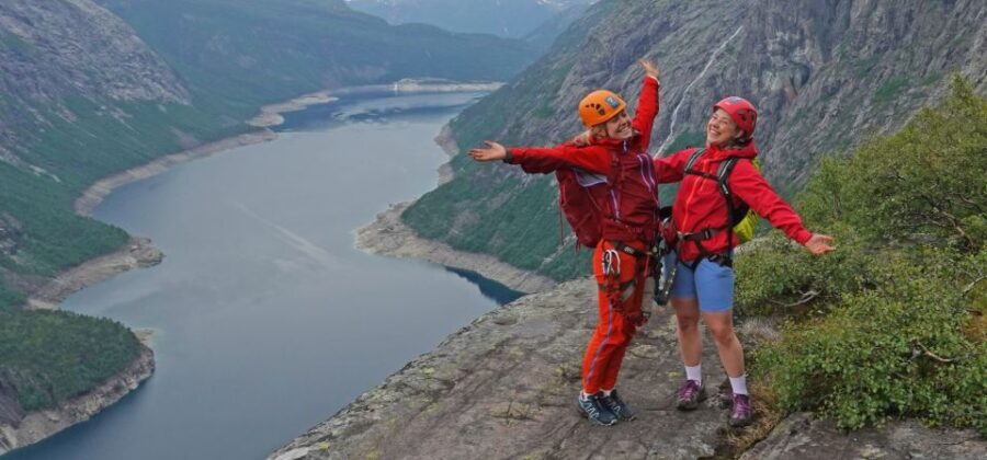 Odda: Full-Day Trolltunga Hiking, and Climbing Tour