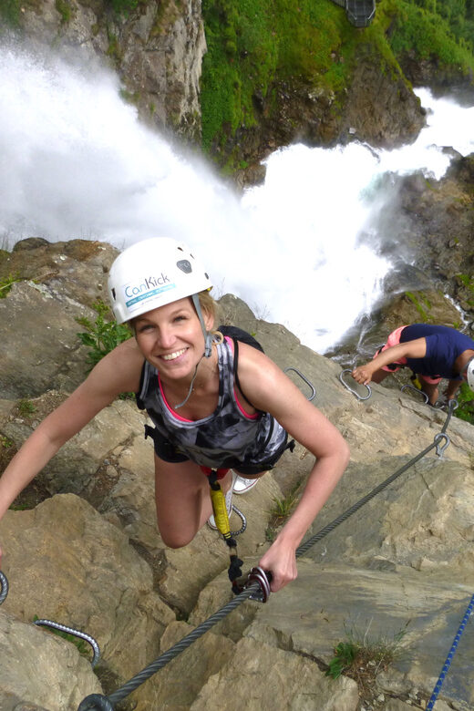 Ötztal: Via Ferrata Climbing Tour at Lehner Waterfall