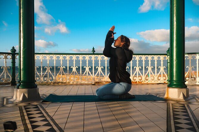 Outdoor Yoga Class at Brighton's Sea front
