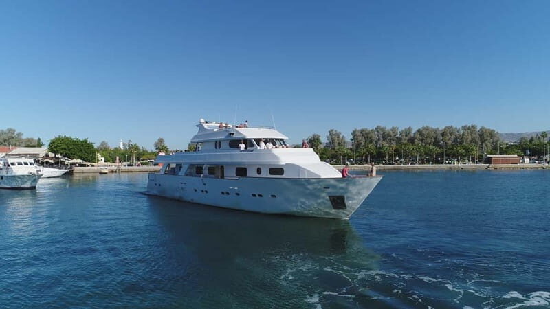 Paphos: Adults Only Cruise with Drinks, Food, Bus, Swim Stop