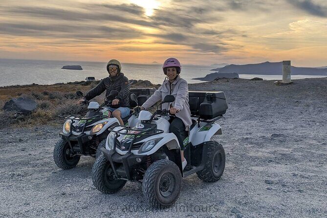 Santorini ATV Quad Tour + Lunch and PICKUP