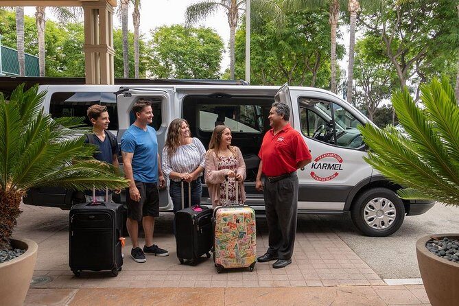 Shared ride Arrival Transfer John Wayne airport to Anaheim hotels - The Itinerary in Detail