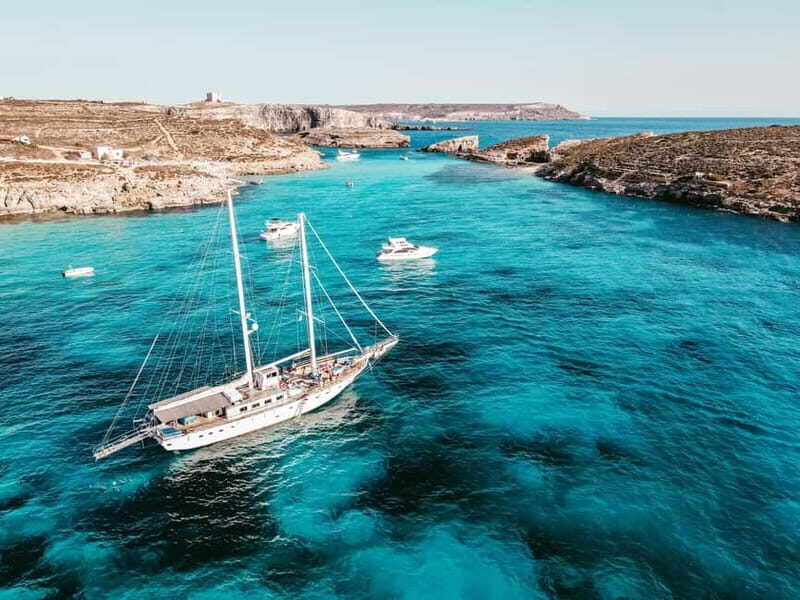 Sliema: Comino, Crystal Lagoon & Blue Lagoon Cruise w/ Lunch