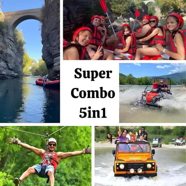 Super Combo 5in1 Jeep, Rafting, Buggy, Zipline and Canyon