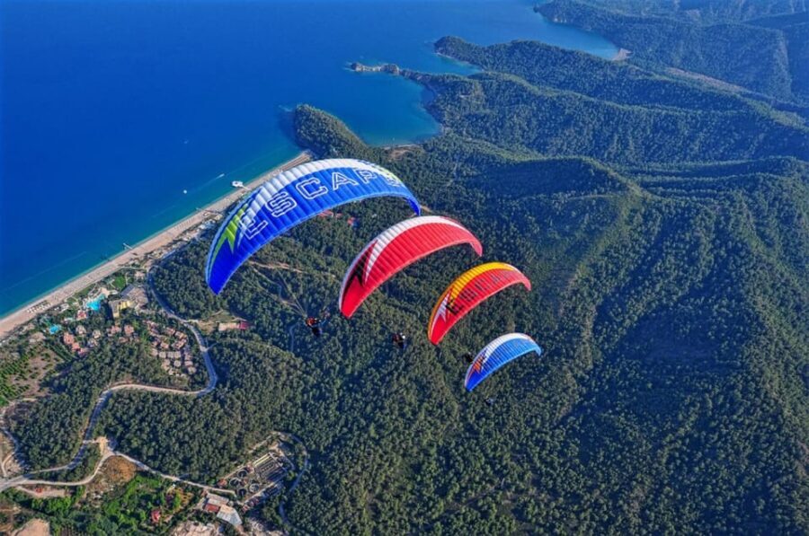 TANDEM PARAGLDNG FLIGHT CABLE CAR TRANSFER TO KEMER REGON
