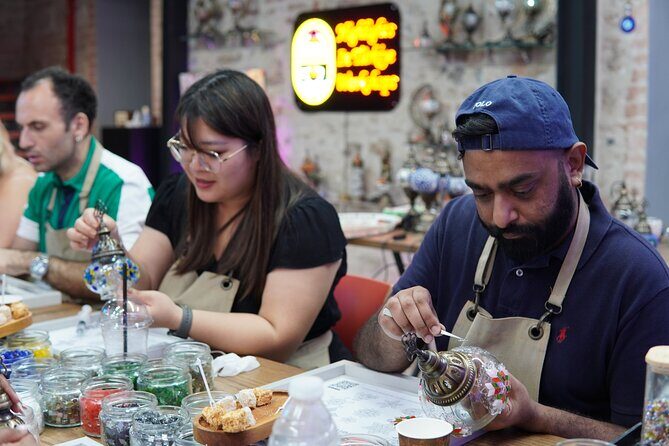 Traditional Turkish Mosaic Lamp Making Workshop in Antalya