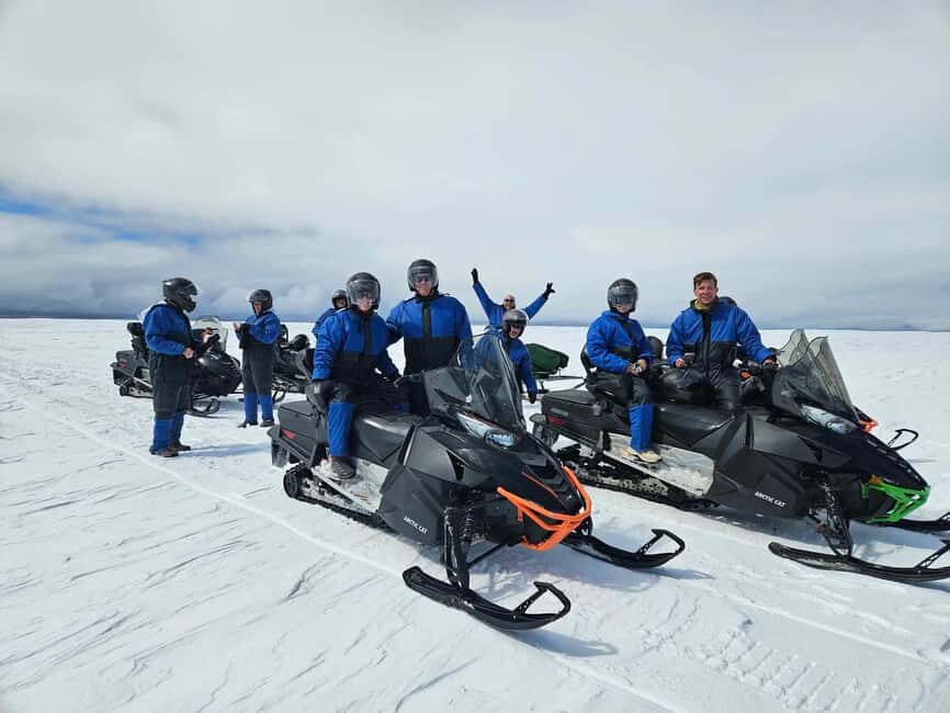 From Husafell: Langjokull Glacier Snowmobile Tour