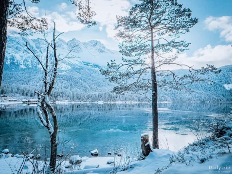 From Munich: Neuschwanstein & Zugspitze, Eibsee + Austria . - Stop at Grainau — a taste of Bavarian charm