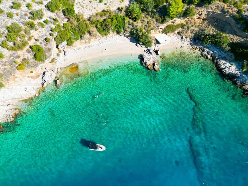Makarska: 2-Hour Golden Horn Beach Stop & Secluded Bays Tour