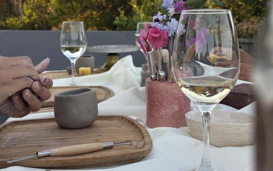 Mallorca: Private Wine and Ceramics Workshop with Artist