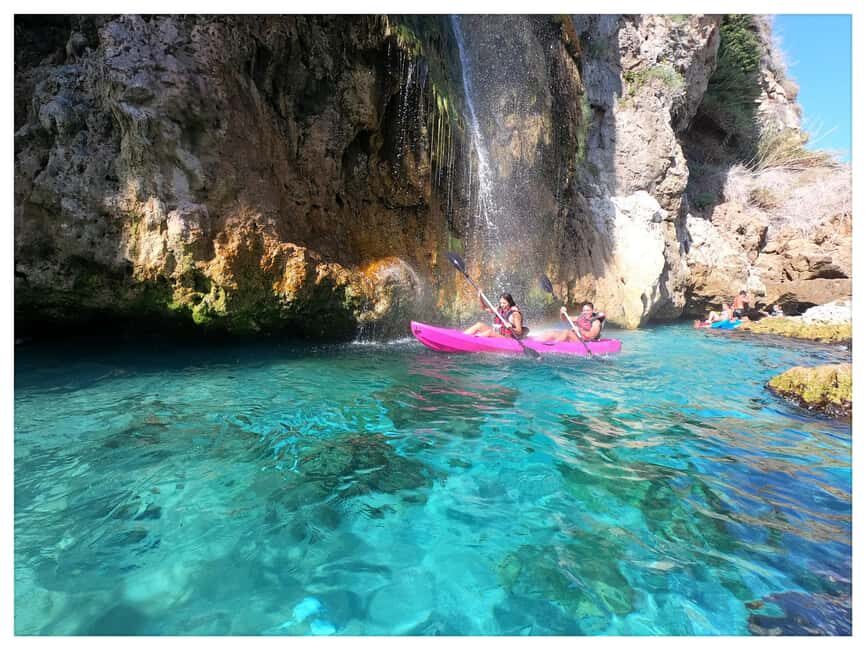 Nerja: Guided Kayak Tour on the Cliffs of Maro-Cerro Gordo