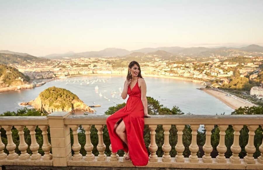Professional photoshoot while visiting San Sebastián