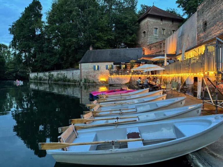 Romantic boat ride on the Augsburg canal - Exploring the Augsburg Canal Romantic Boat Ride