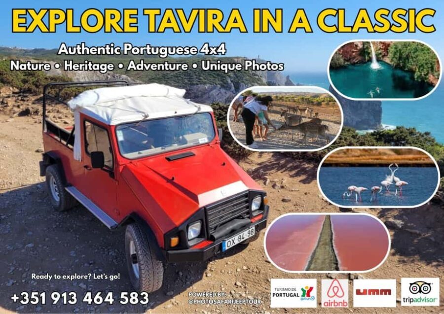 Tavira: 4x4 Jeep Adventure, Salt Pink Pans & Hidden Nature