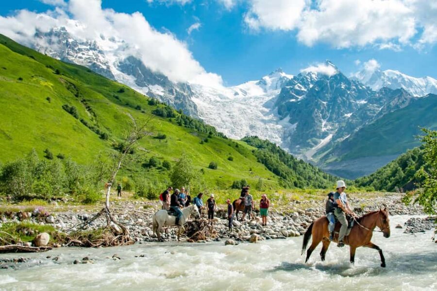 Ushguli: Horse Riding Tour to Shkhara Glacier