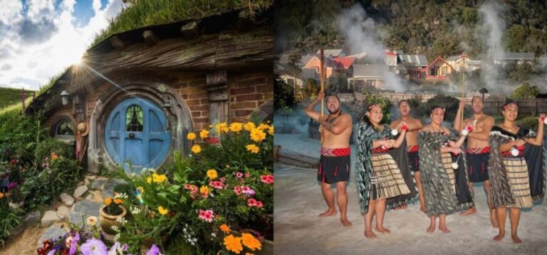 Ex Auckland: Hobbiton & Rotorua Mori Village w Hangi Lunch - Transportation and Group Size