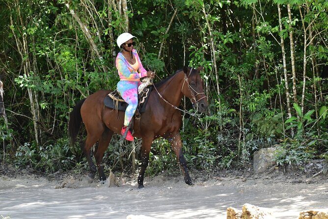 Tequila Tasting, Horseback Riding,ATV, Ziplines Cenote and Lunch - Cenote Swim & Jump Platforms